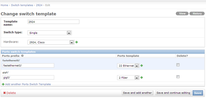 Simpler data center management with network switch templates in v4.0.0