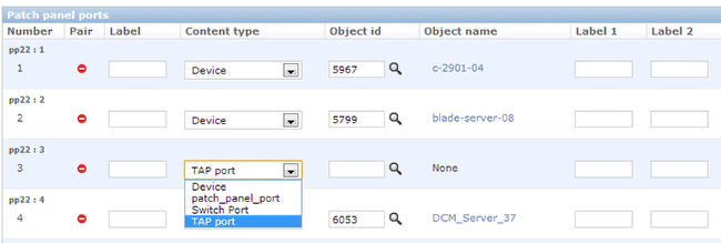 Complete patch panel management with introduction of network TAPs in v5