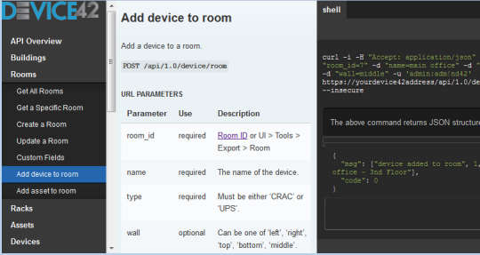 New and improved Device42 API documentation site is live