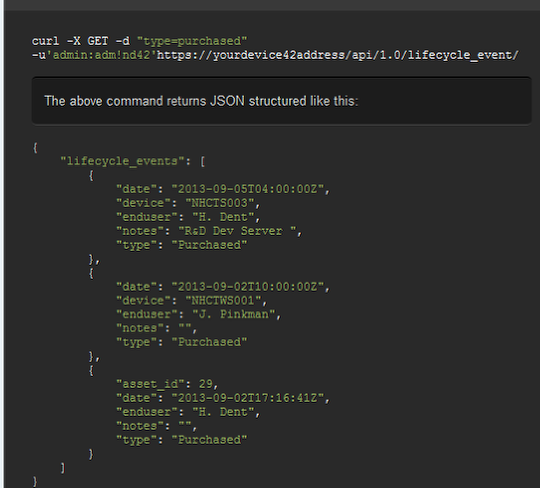 New and improved Device42 API documentation site is live