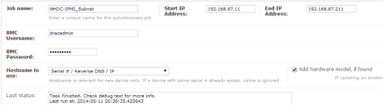 Device discovery for IPMI, IBM Blade Center and Redhat virtualization with v5.8.0