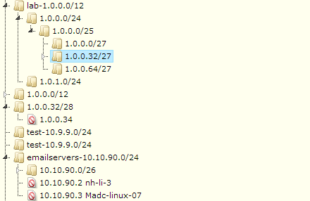 Improved subnet tree with v324 for better IP address management