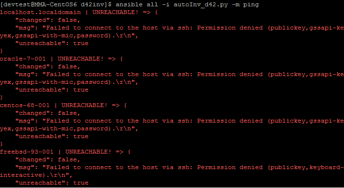 Automation Examples Using Device42s Ansible Dynamic Inventory Script