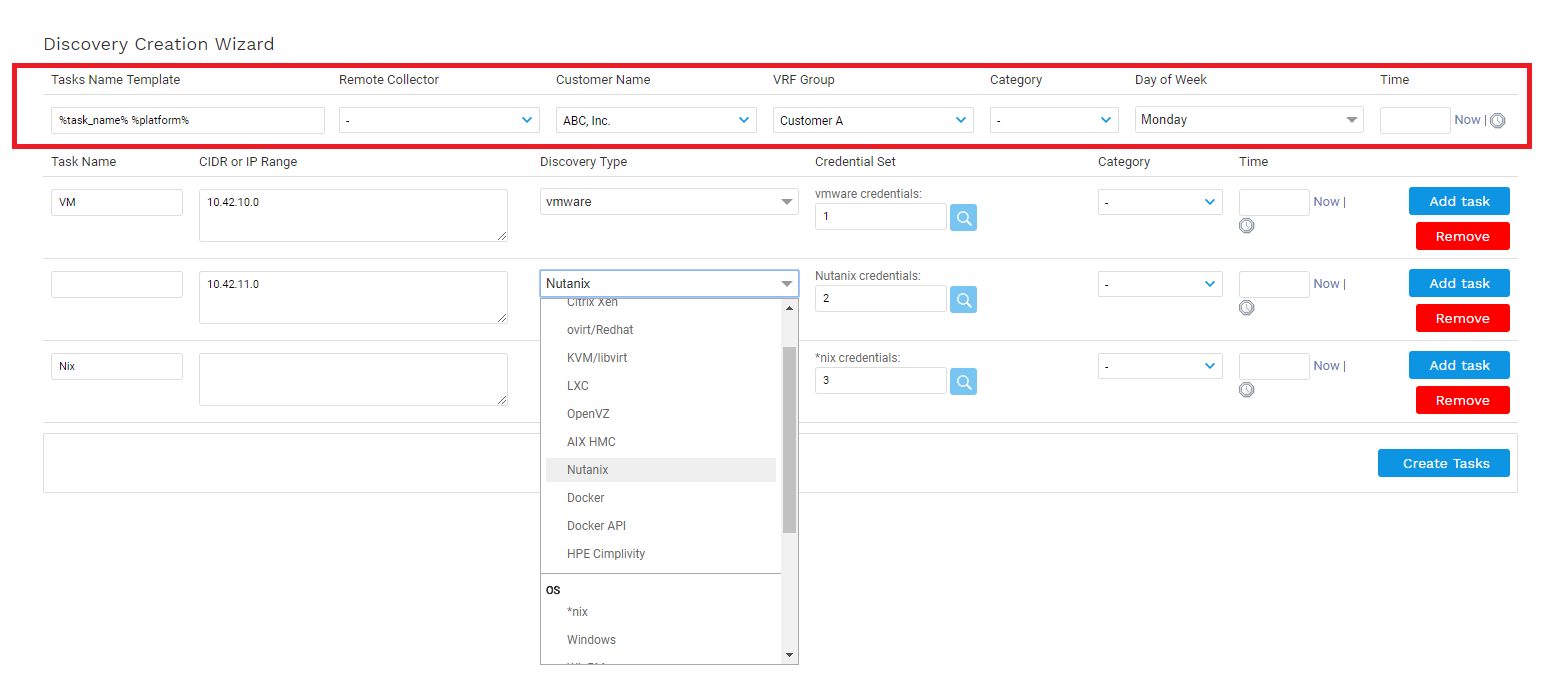 Discovery Wizard and OS License Keys Discovery with v15.02.00