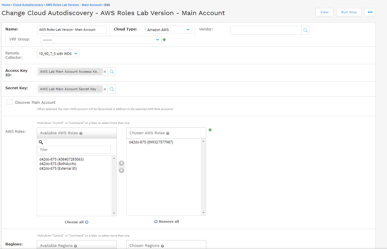 New Affinity Group and Database Connectivity Widgets, AWS Roles Editor ...