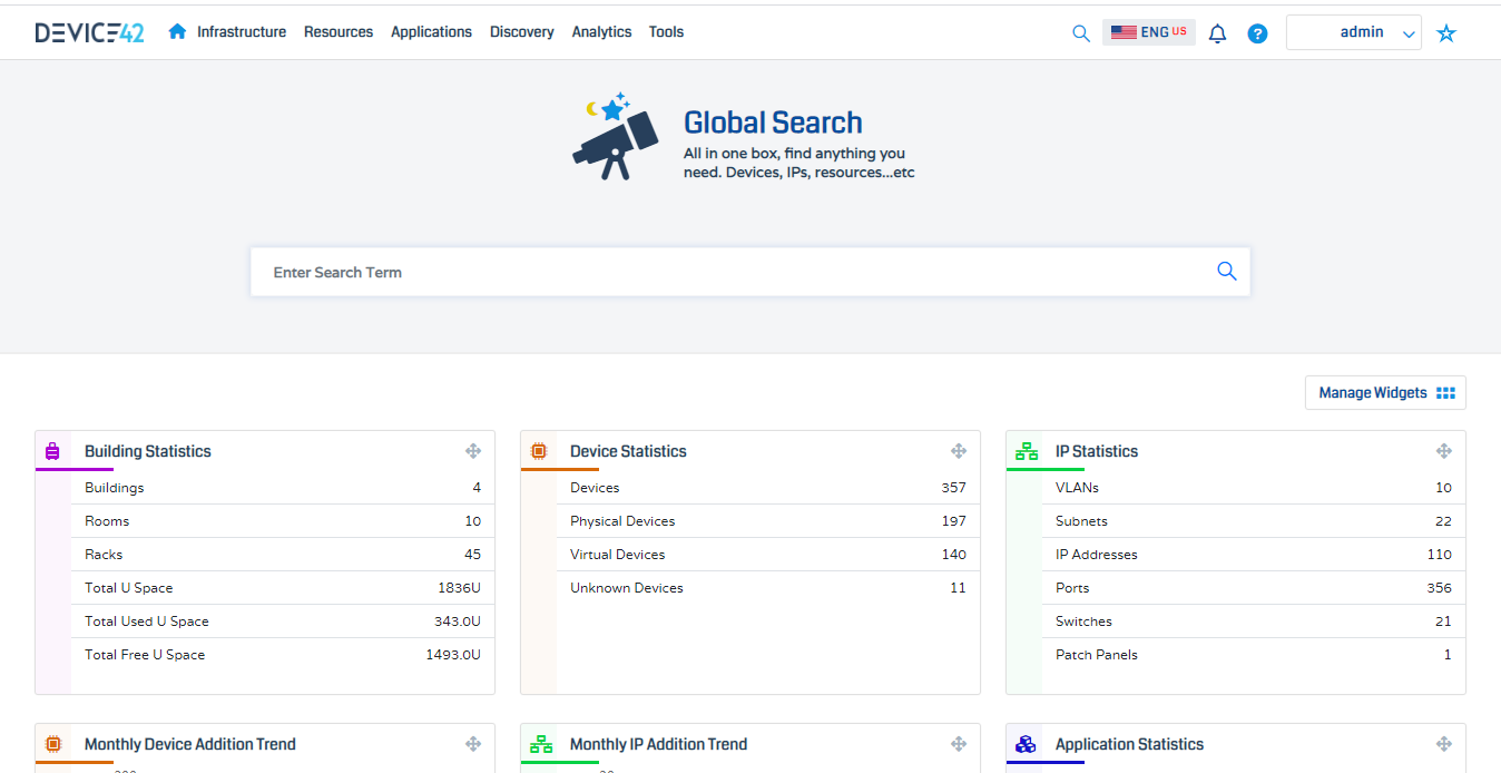 Updated Home Page Widgets and Improved Global Search Feature and more ...