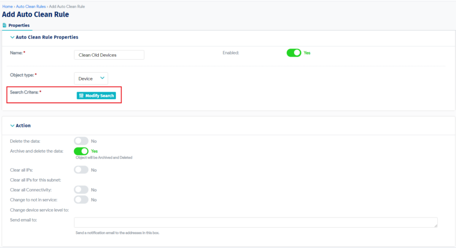 New Auto Clean Rule Search Function, Remote Collector Enhancements, and ...