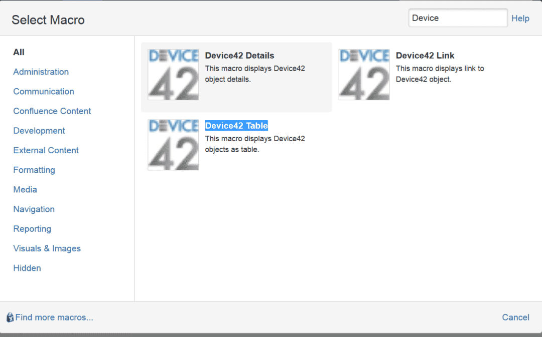 Confluence Integration | Device42 Software
