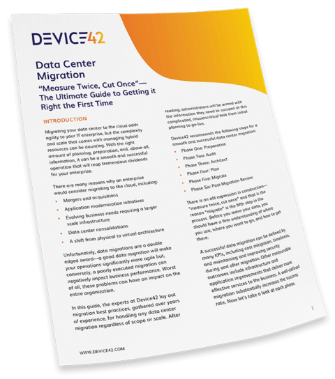 Data Center Migration White Paper - Device42